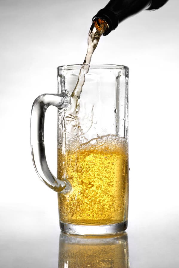 Light beer on a barrel stock photo. Image of froth, barrel - 92816148
