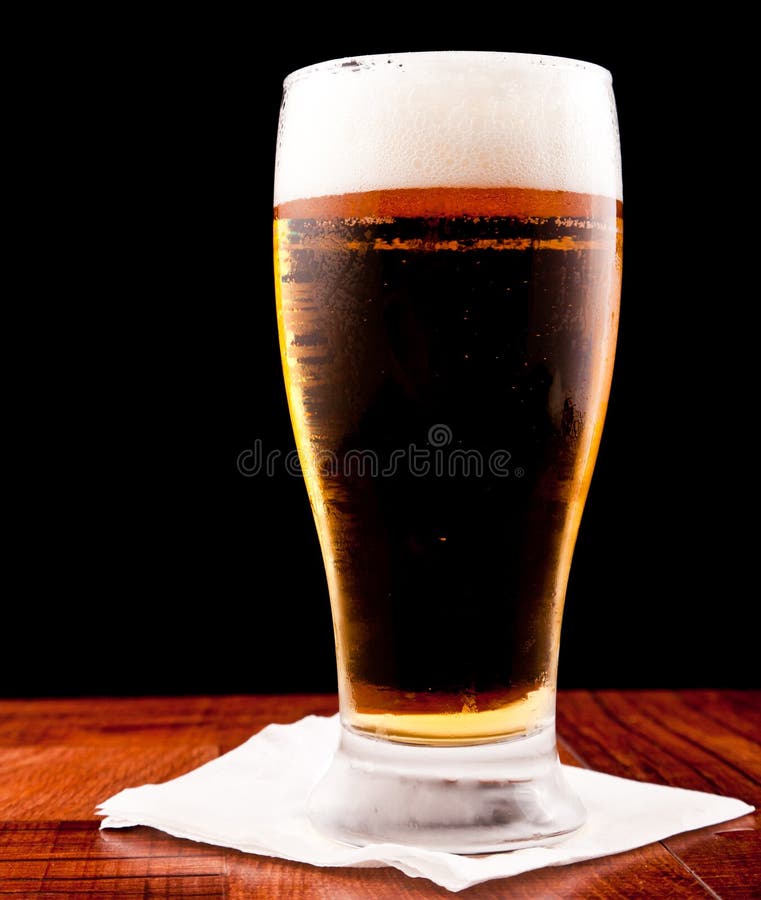 Glass of beer stock photo. Image of beer, close, lager - 1283454