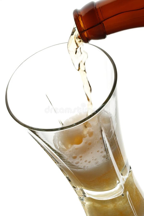 Light beer pouring stock image. Image of lager, light - 9437337