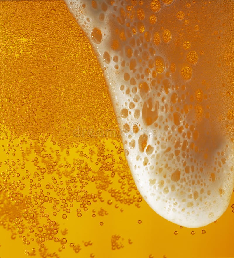 Light Beer with a Froth Texture Stock Photo - Image of brew, beverage ...