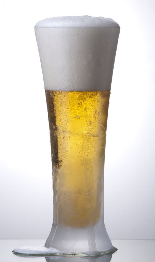 Light beer in glass stock image. Image of bubbling, tasty - 19999097