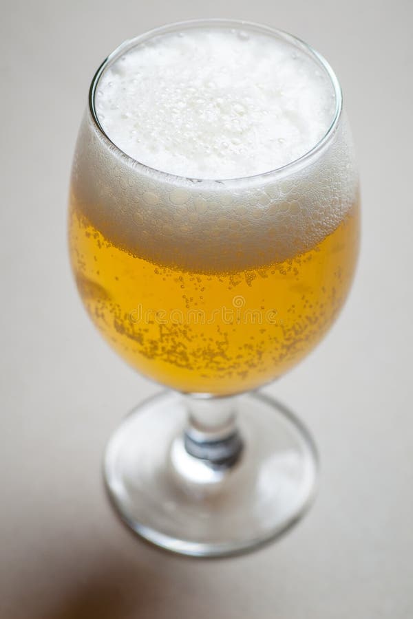 Light beer on gray stock image. Image of amber, pale - 82668873