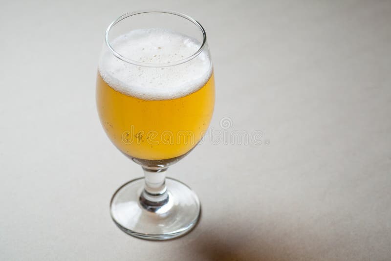 Light beer on gray stock photo. Image of lager, pale - 82669684