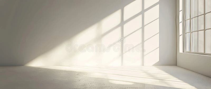 With a Light Beige Backdrop that Creates Soft Shadows, this White Wall ...