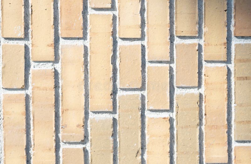 Light Beige Brick Wall with Vertical Layers. Modern Brick Pattern ...
