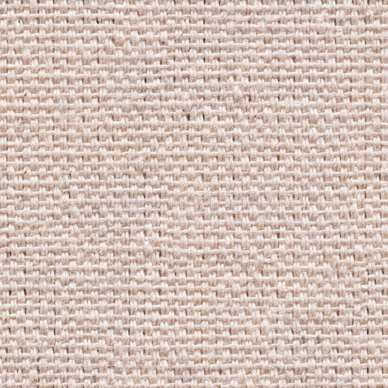 Light Beige Cotton Canvas Texture. Seamless Pattern Background. Stock ...