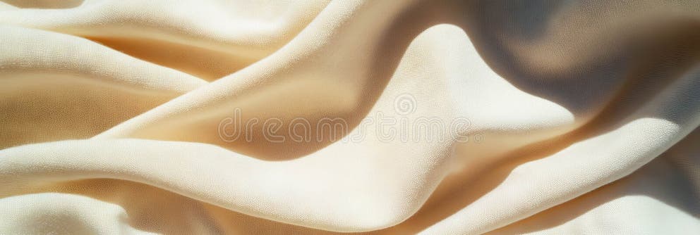 Light Beige Cotton Fabric Featuring a Calico Weave with a Simple ...