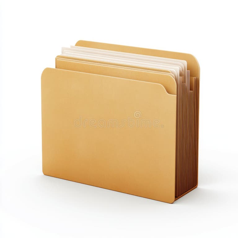 Expanding File Folder with Documents, Ready for Organization Stock ...