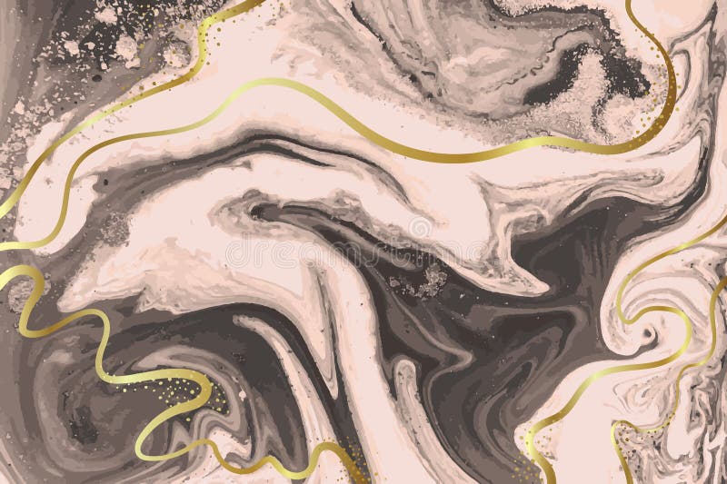 Light Beige and Gold Marble Vector Background Stock Vector ...