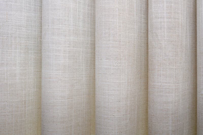 Light Beige Linen Curtain Texture for Window Stock Image - Image of ...