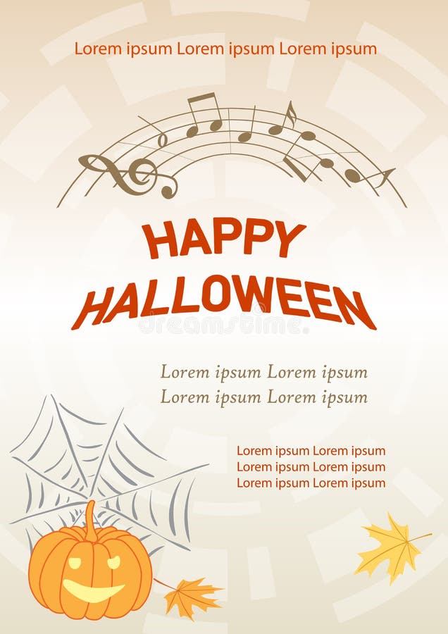 Pumpkin Music Notes Stock Illustrations – 16 Pumpkin Music Notes Stock ...