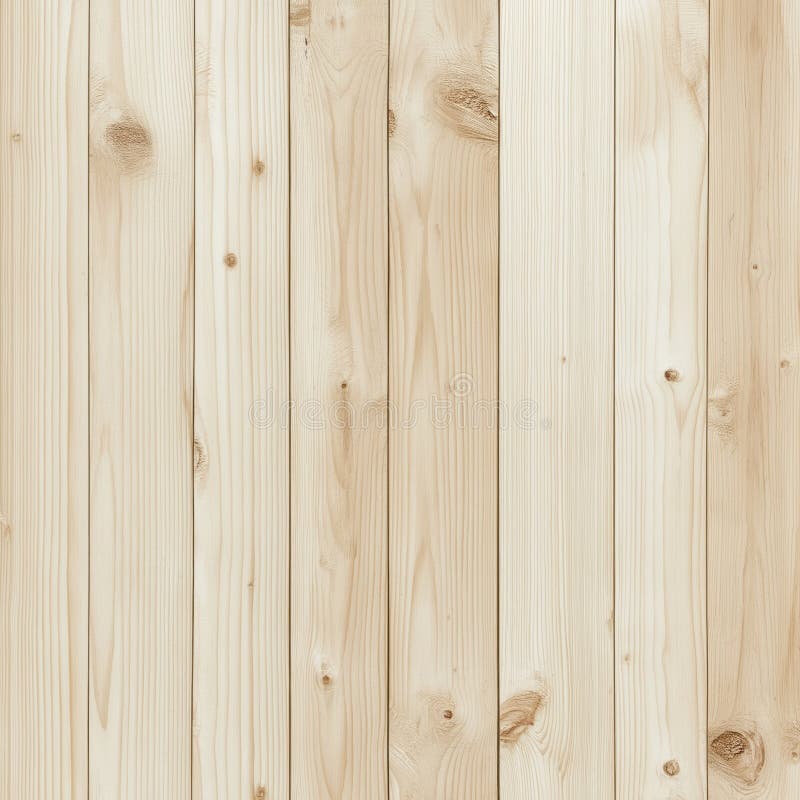 Light Beige Pine Wood Plank Texture Shows Natural Wood Grain. Vertical ...