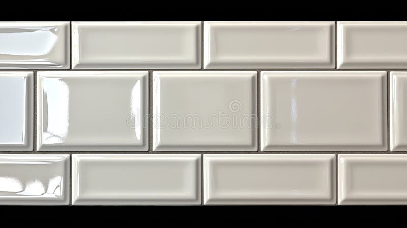 Light Beige Rectangular Wall Tiles with Glossy Finish Stock Image ...