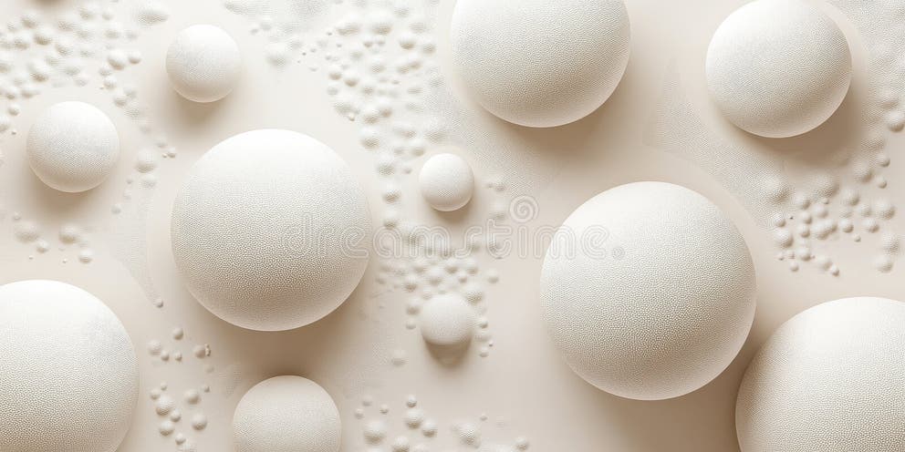 Light Beige Spherical Carbon Textures with a Subtle, Smooth Finish ...