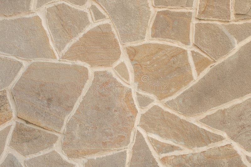 Light Beige Stone Mosaic Floor or Wall Structure Abstract Rock Pattern ...