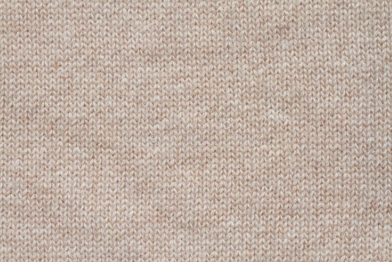 Light Beige Woolen Knitted Fabric Texture. Macro Stock Photo - Image of ...