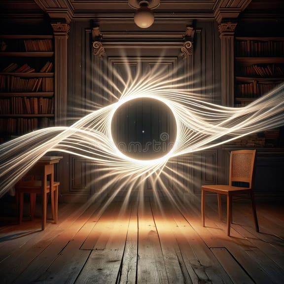 Light Bending Blot Bend Light Around an Object Invisibility or Stock ...