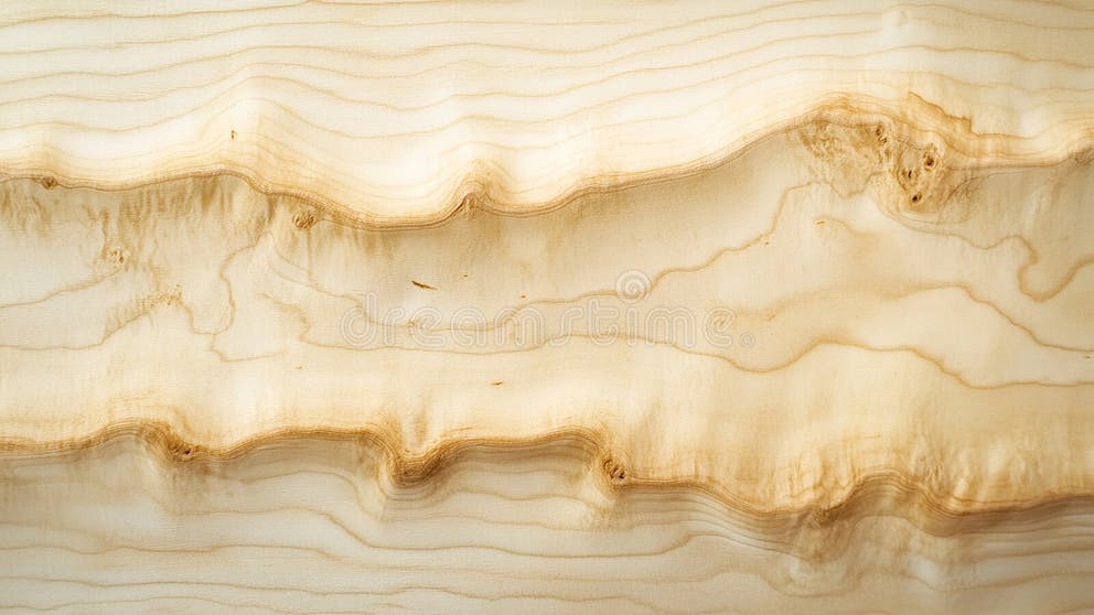 Light Birch with a Fine, Even Texture and Subtle Grain Shifts Stock ...