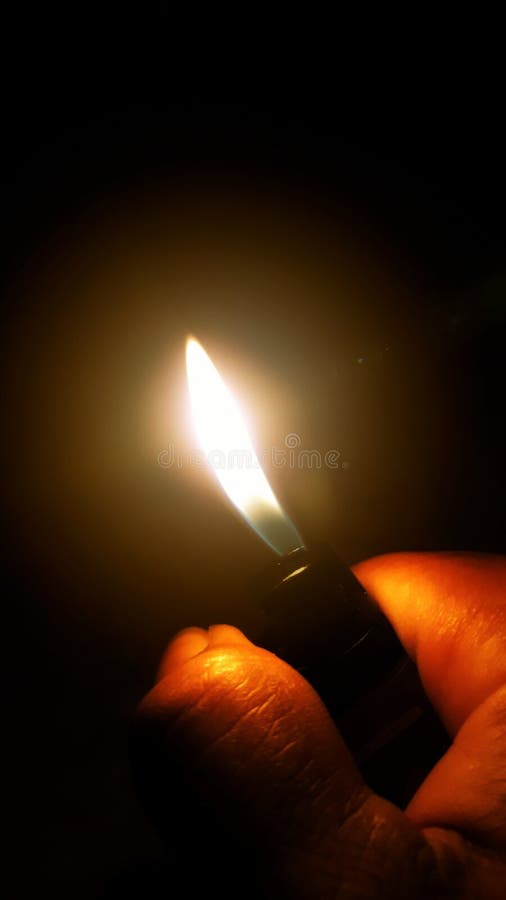 Light with Black Background Stock Image - Image of lighting, lighter ...