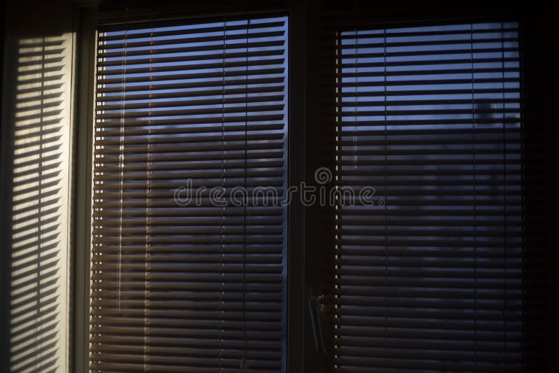 Light through the Blinds. Window Details Stock Image - Image of shutter ...