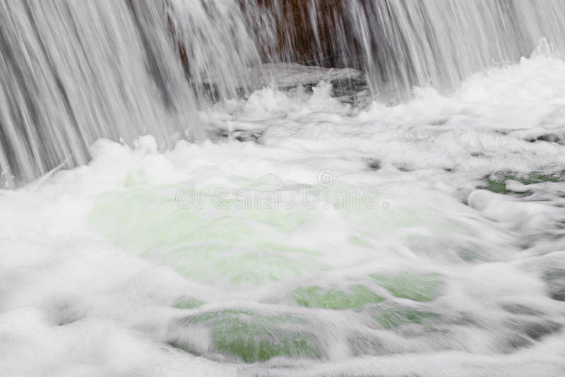 Blowing Stream of Water with Foam Stock Photo - Image of natural ...