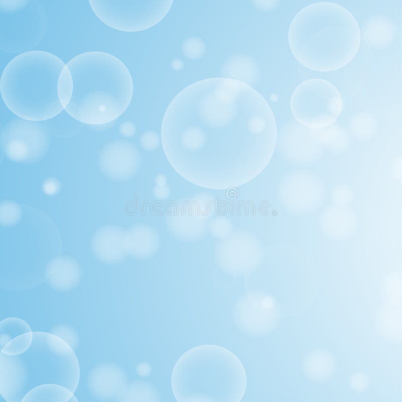 Light Blue Abstract Background with a Bokeh in the Form of Circles ...