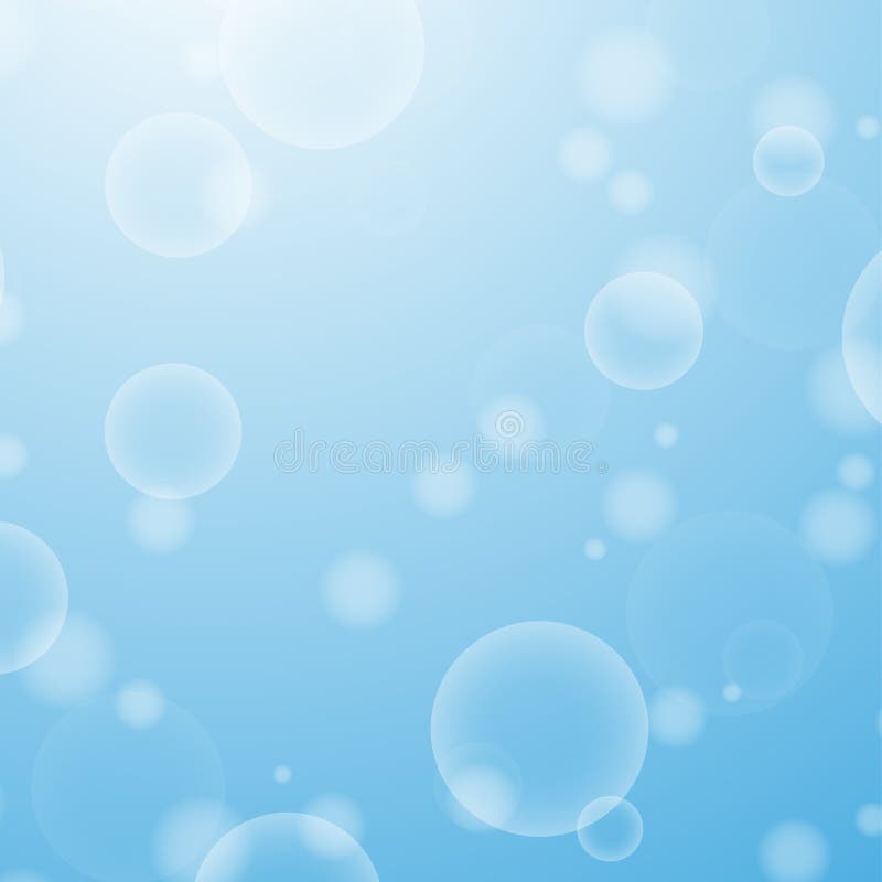Light Blue Abstract Background with a Bokeh in the Form of Circles ...