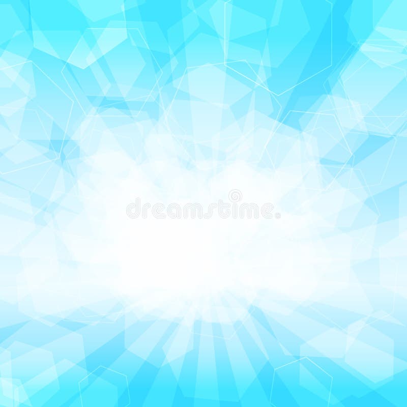 Light Blue Abstract Background Hexagonal Shapes. Vector Illustration ...