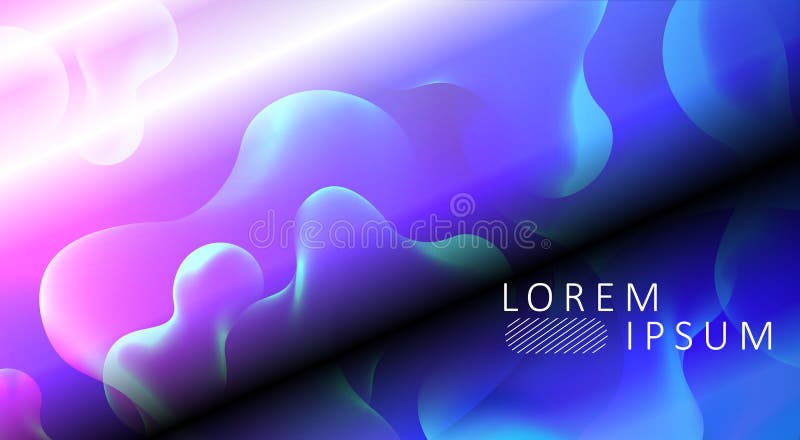 Light Blue Abstract Background with Oval Chaotic Shapes Stock Vector ...