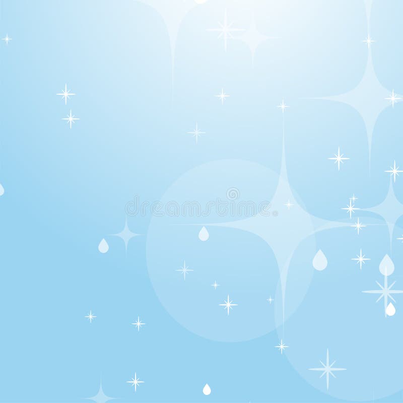 Light Blue Abstract Background with Stars and Bokeh. Beautiful Sky ...