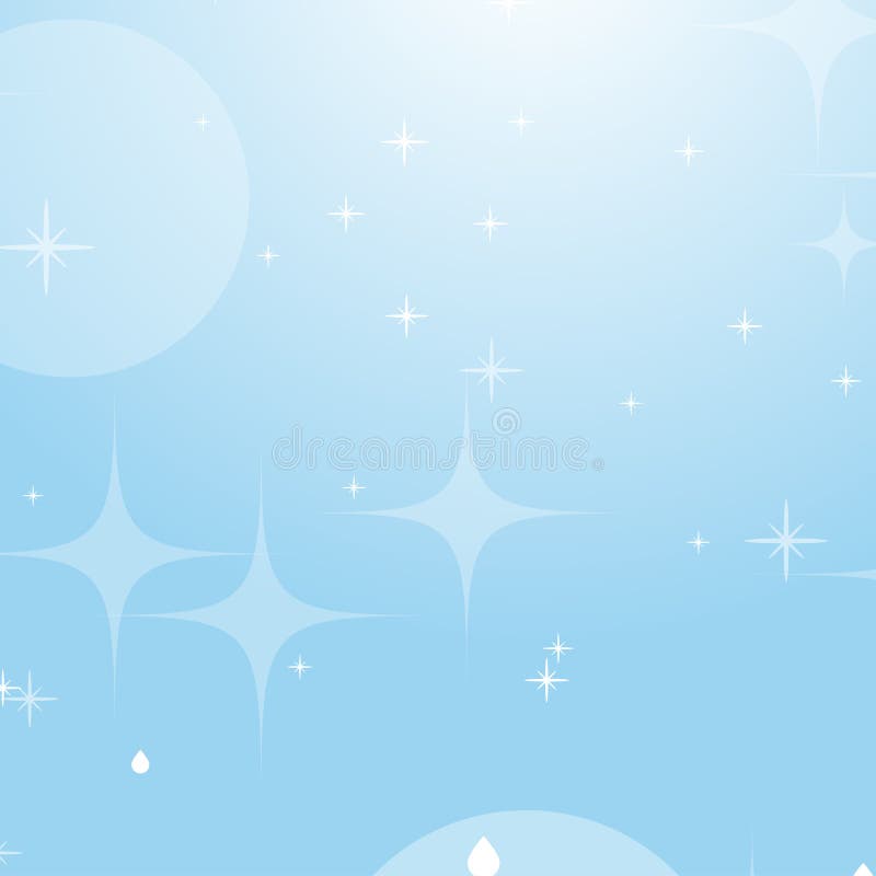 Light Blue Abstract Background with Stars and Bokeh. Beautiful Sky ...