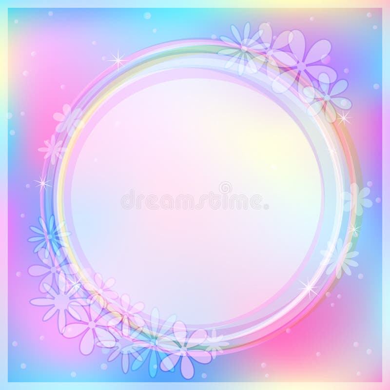 Light Blue Abstract Card with Round Label Stock Vector - Illustration ...
