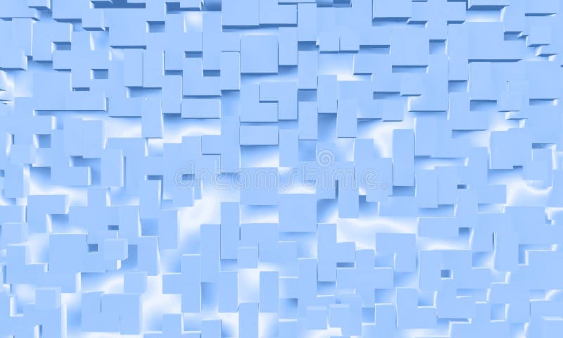 Abstract Background of Blue Cube Shapes Stock Illustration ...