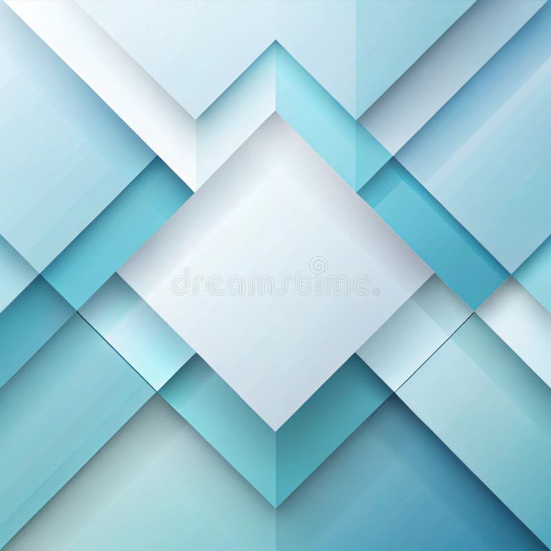 Light Blue Abstract Geometric Paper Layer Design Stock Illustration ...