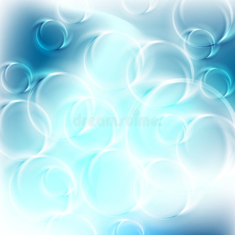 Light Blue Abstract Glossy Shiny Rings Background Stock Vector ...