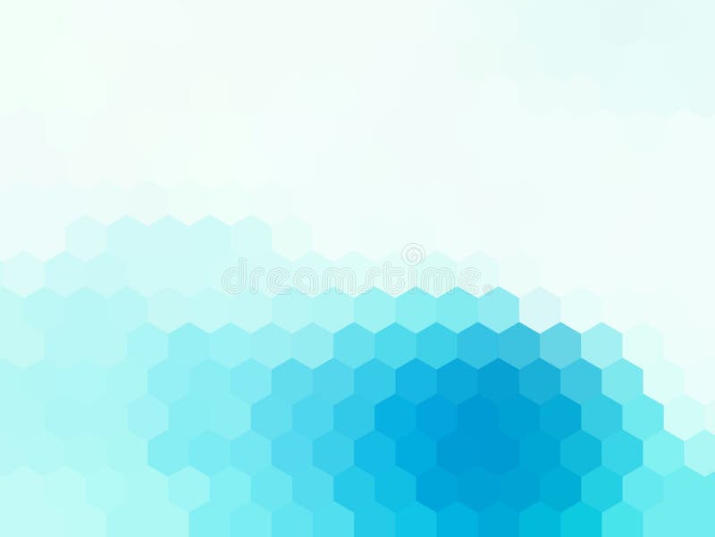 Blue Abstract Hexagon Background Stock Illustration - Illustration of ...