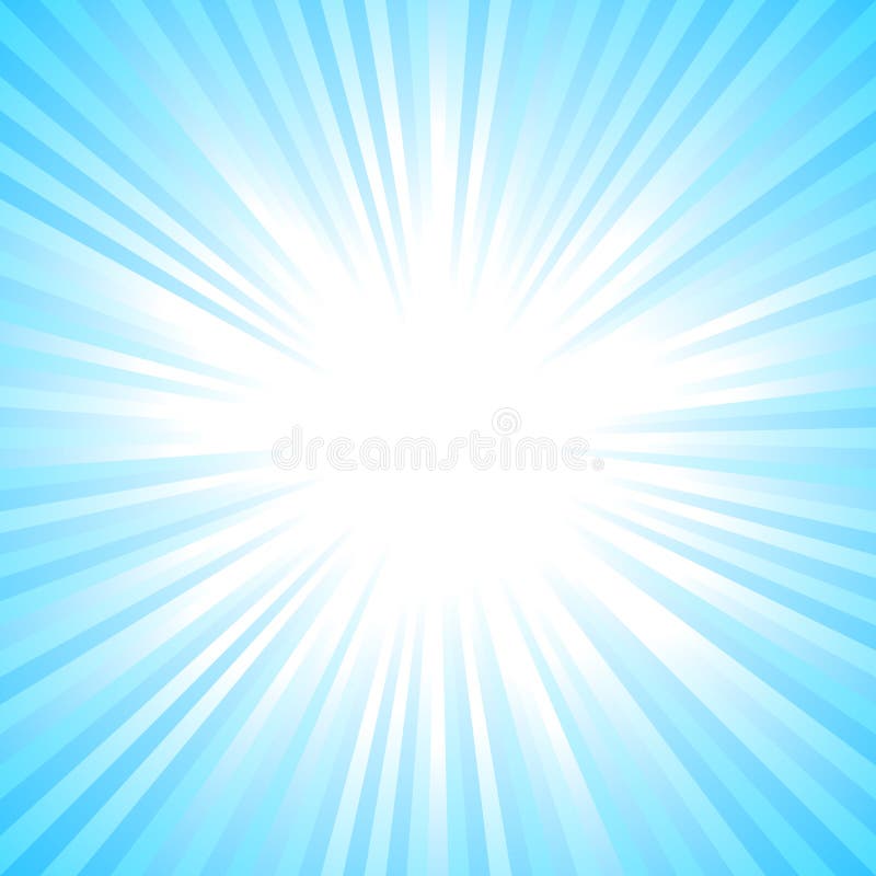 Light Blue Abstract Sun Burst Background Gradient Sunlight Vector