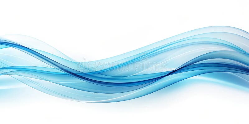 Light Blue Abstract Waves Design Stock Illustration - Illustration of ...