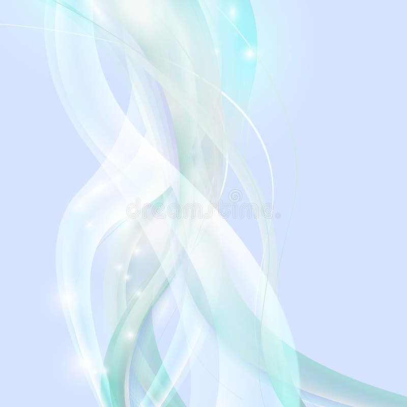Light Blue Abstract Waves Elegant Background. Vector Design Stock ...