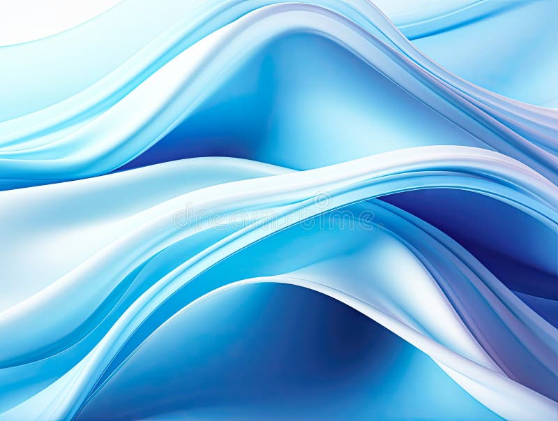 Light Blue Abstract Wavy Background Stock Illustration - Illustration ...