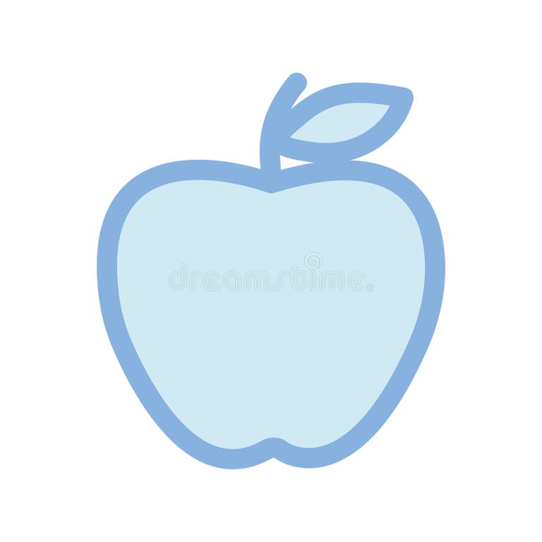 Light Blue Apple Icon. Vector Stock Vector - Illustration of natural ...