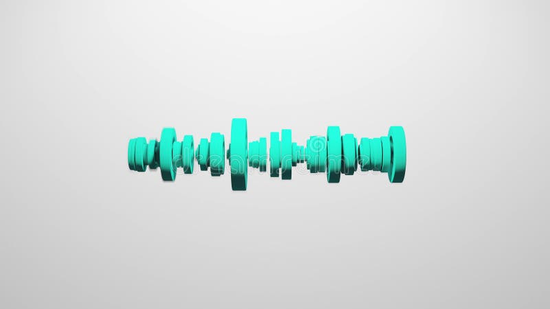 Light Blue Audio Visualizer 3D Stock Video - Video of digital ...