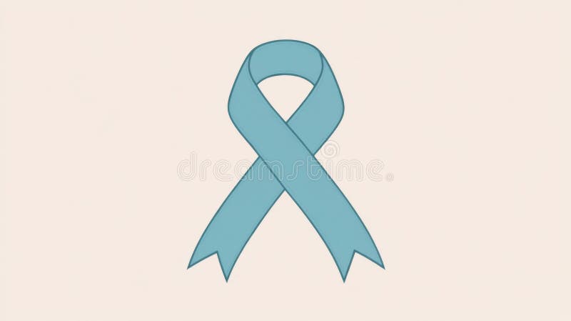Light Blue Awareness Ribbon Illustration Stock Illustration ...