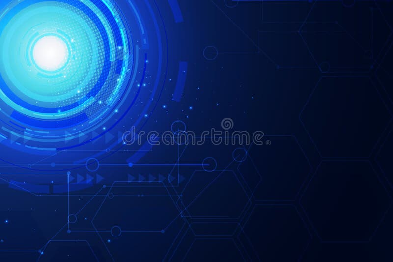 Light Blue Background Abstract Technology Stock Vector - Illustration ...