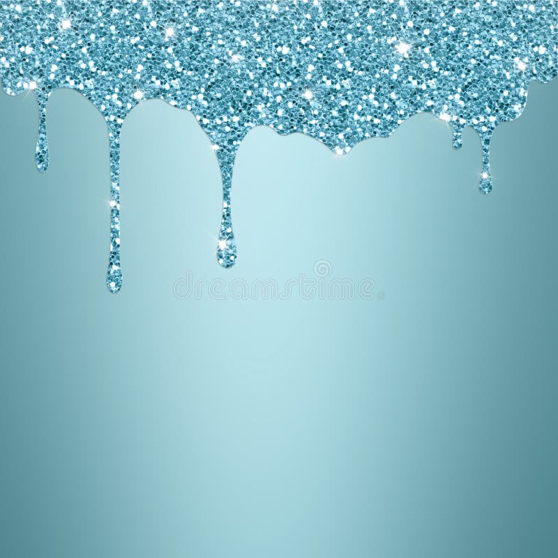 Light Blue Background Dripping Glitter Texture Stock Illustration ...