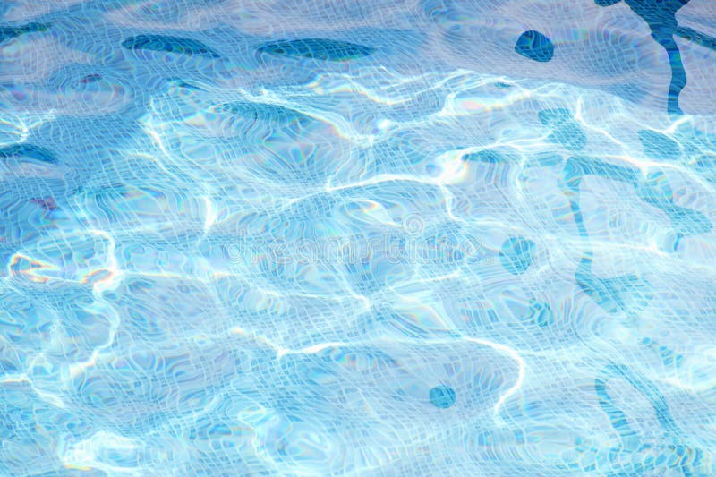 Light Blue Background of Pool Water and Blurred Pool Tile Texture Stock ...