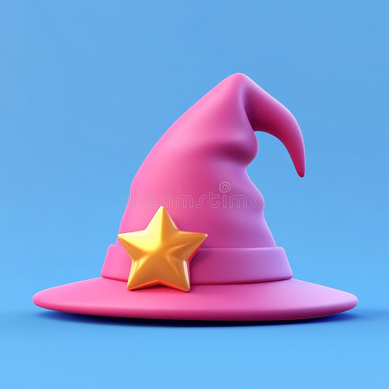 A Light Blue Background Provides the Setting for a Festive Red Wizard ...