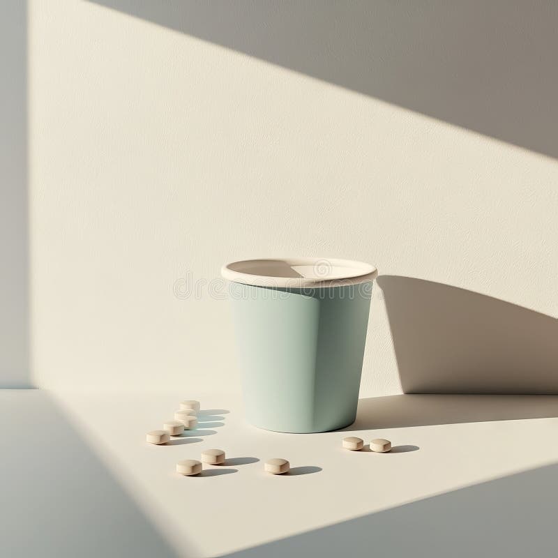 Light Blue Background with Scattered White and Blue Pieces in a White ...