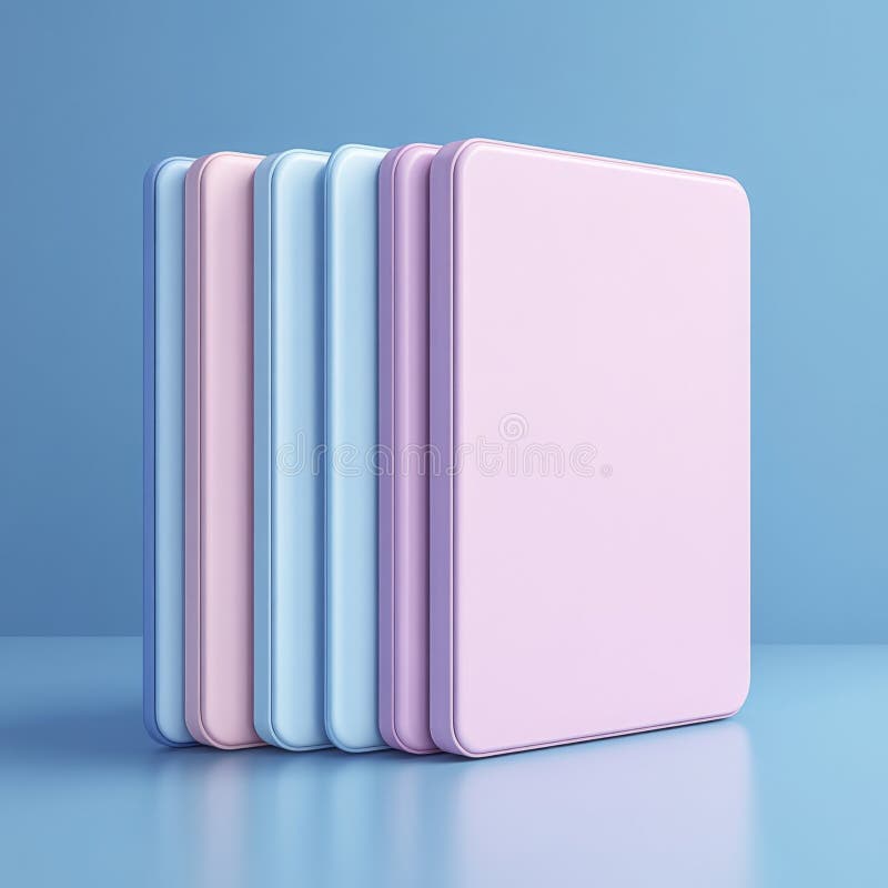 A Light Blue Background Serves As the Setting for a Stack of Books ...