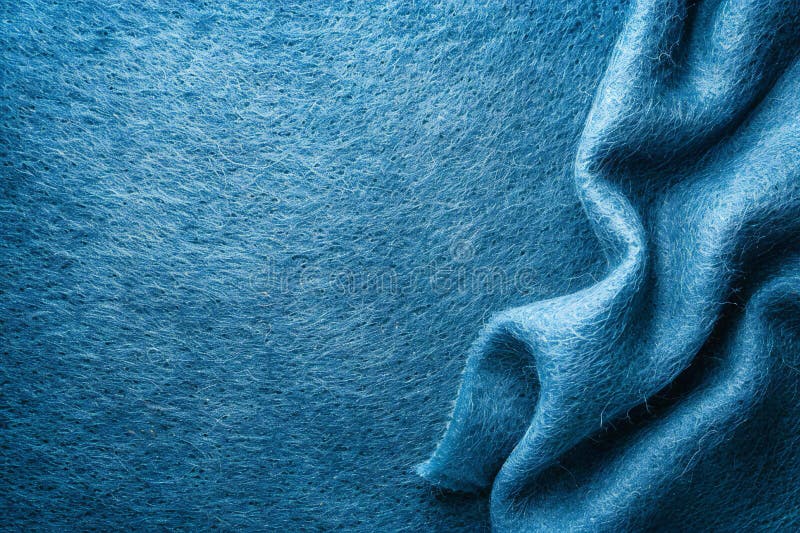 Light Blue Background, Texture of Felt Fabric, Flat View, High ...